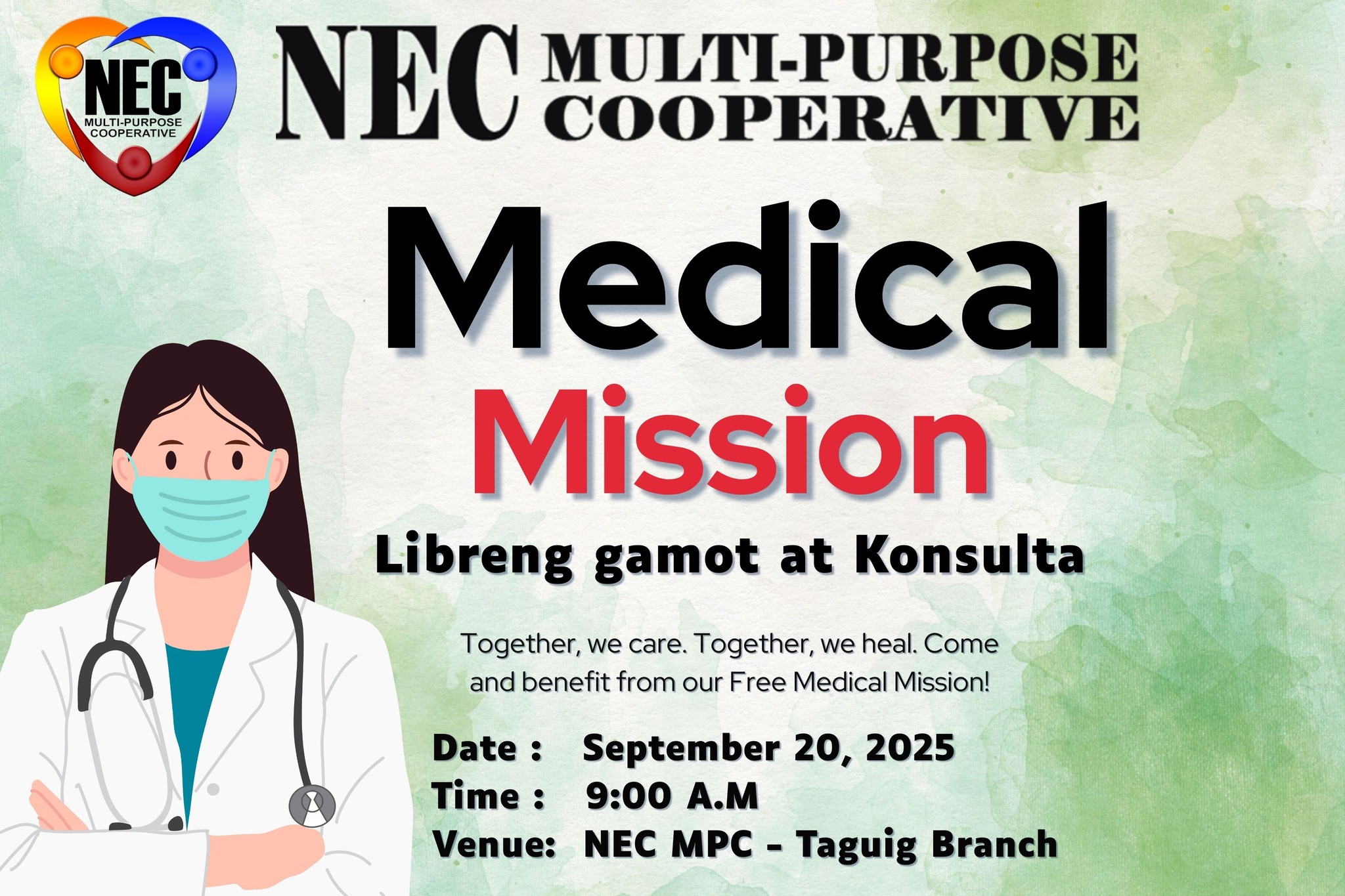 NEC MPC TAGUIG: FREE MEDICAL MISSION - NEC Multipurpose Cooperative